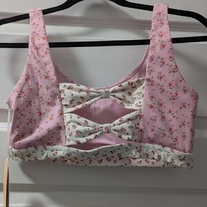 Blogilates | Intimates & Sleepwear | Nwt Blogilates Floral Pink Bow ...